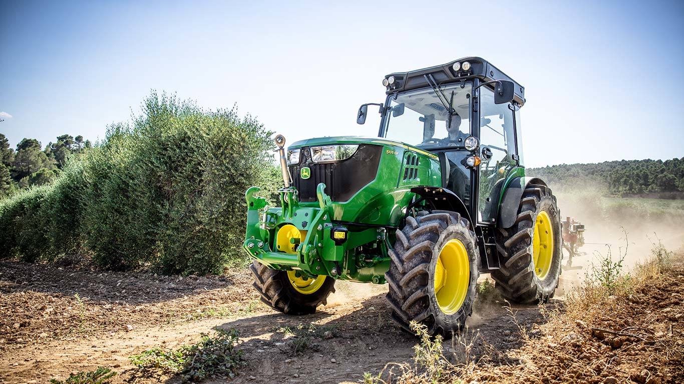 5105GF | 5G serijos traktoriai didelės vertės augalams | John Deere LT